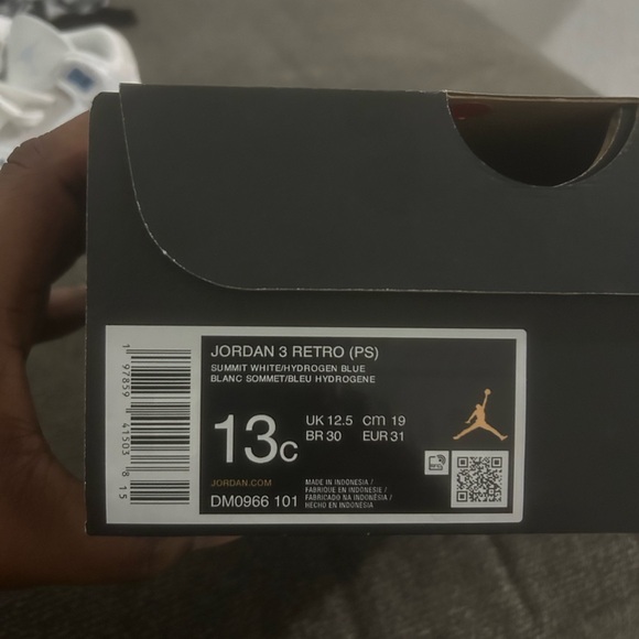 Jordan | Shoes | Jordan 3 Retro Ps In Summit White And Hydrogen Blue ...
